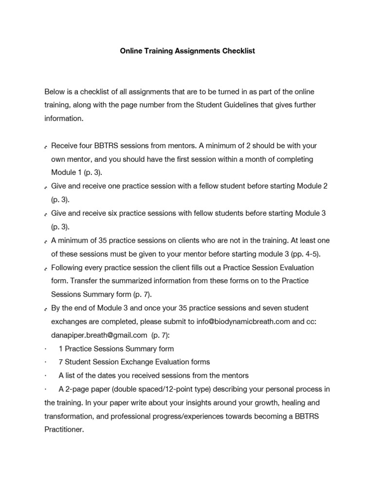 Checklist 2023 2 | PDF