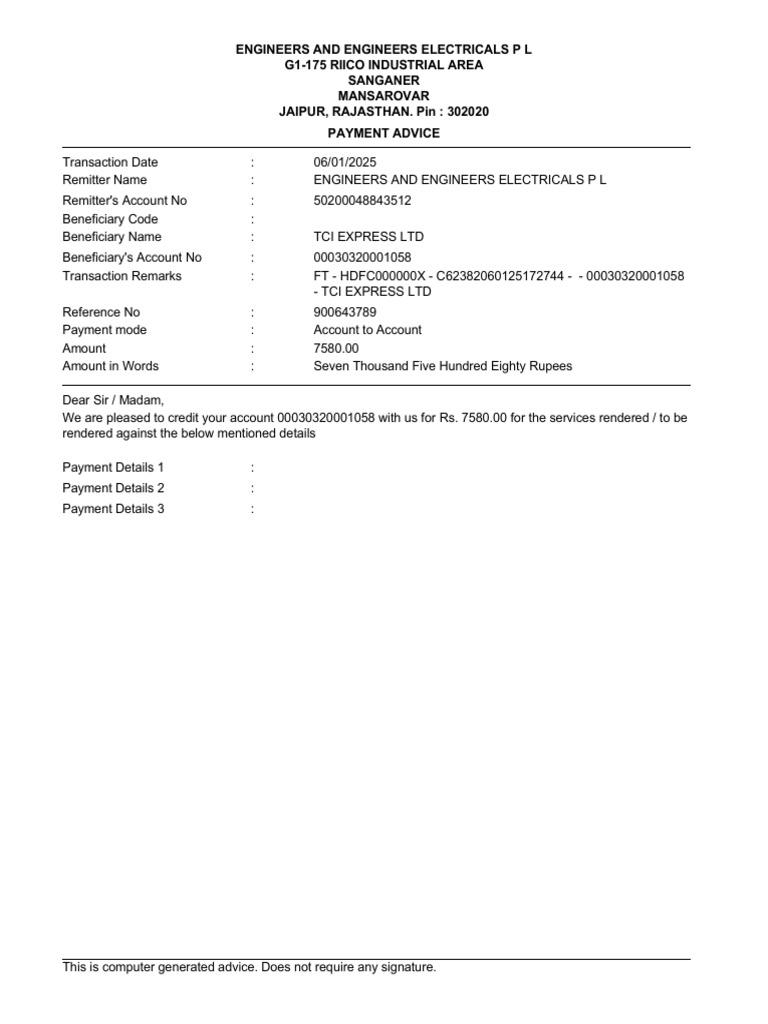 Tci Express LTD | PDF