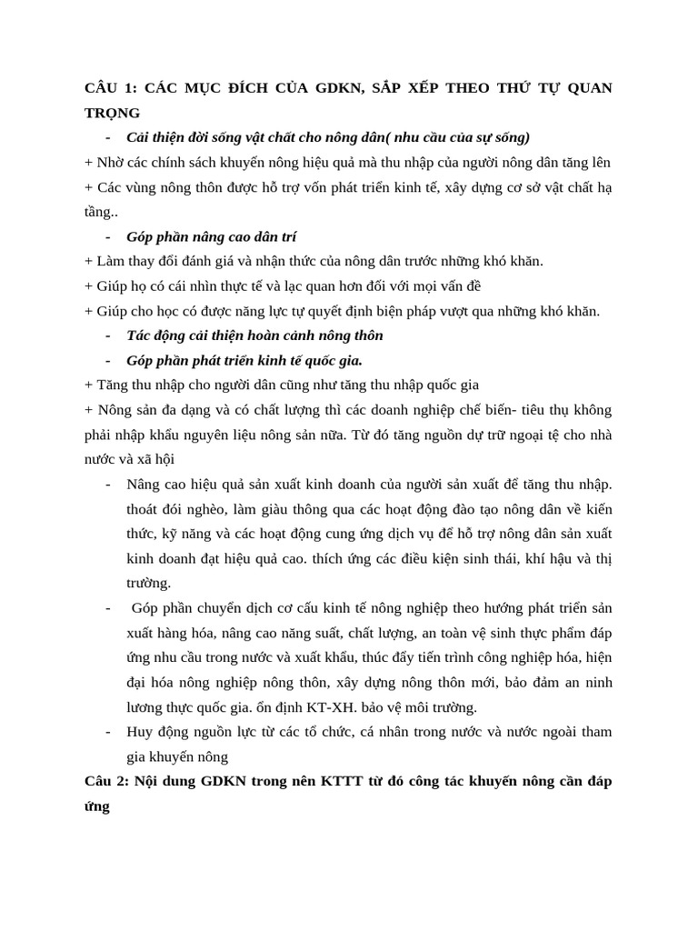 30 Câu ôn GDKN | PDF