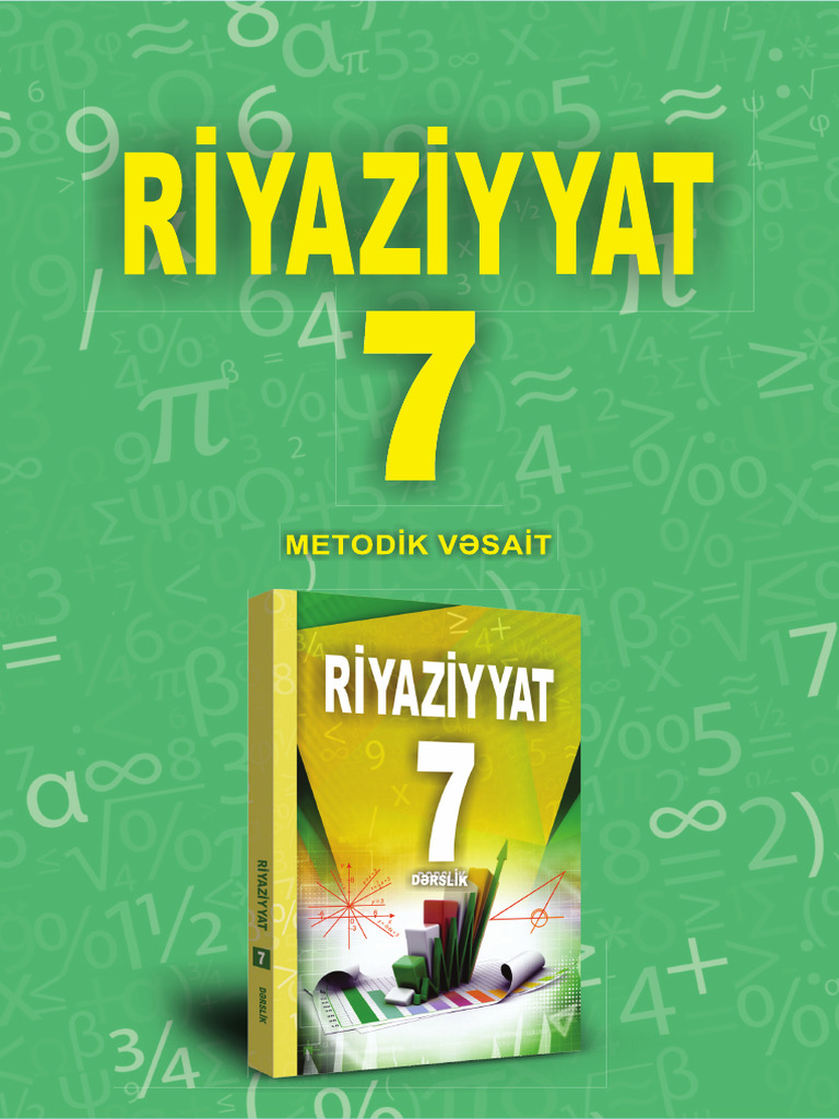 Quot Riyaziyyat Quot Fanni Uzra 7 Ci Sinif Ucun Metodik Vasait | PDF