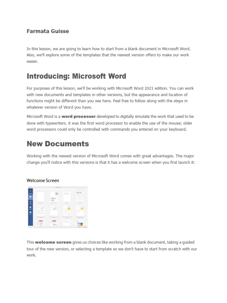 Week 5 Word Part 1 | PDF | Microsoft Word | Word Processor