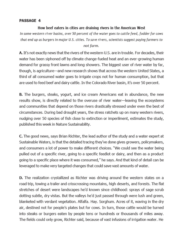 Reading | PDF | Cattle | Farms