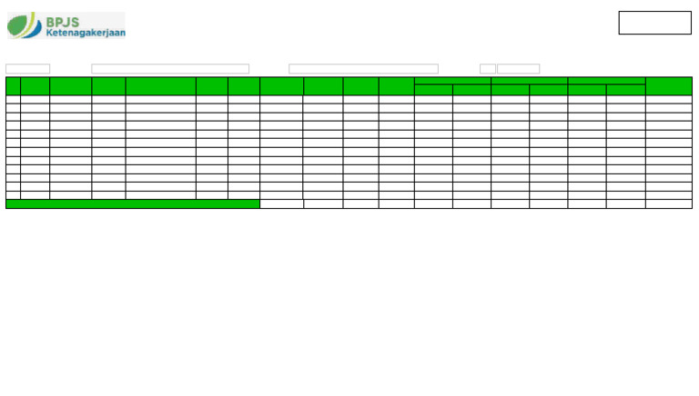 Rincian Iuran BPJS TK Agt New | PDF