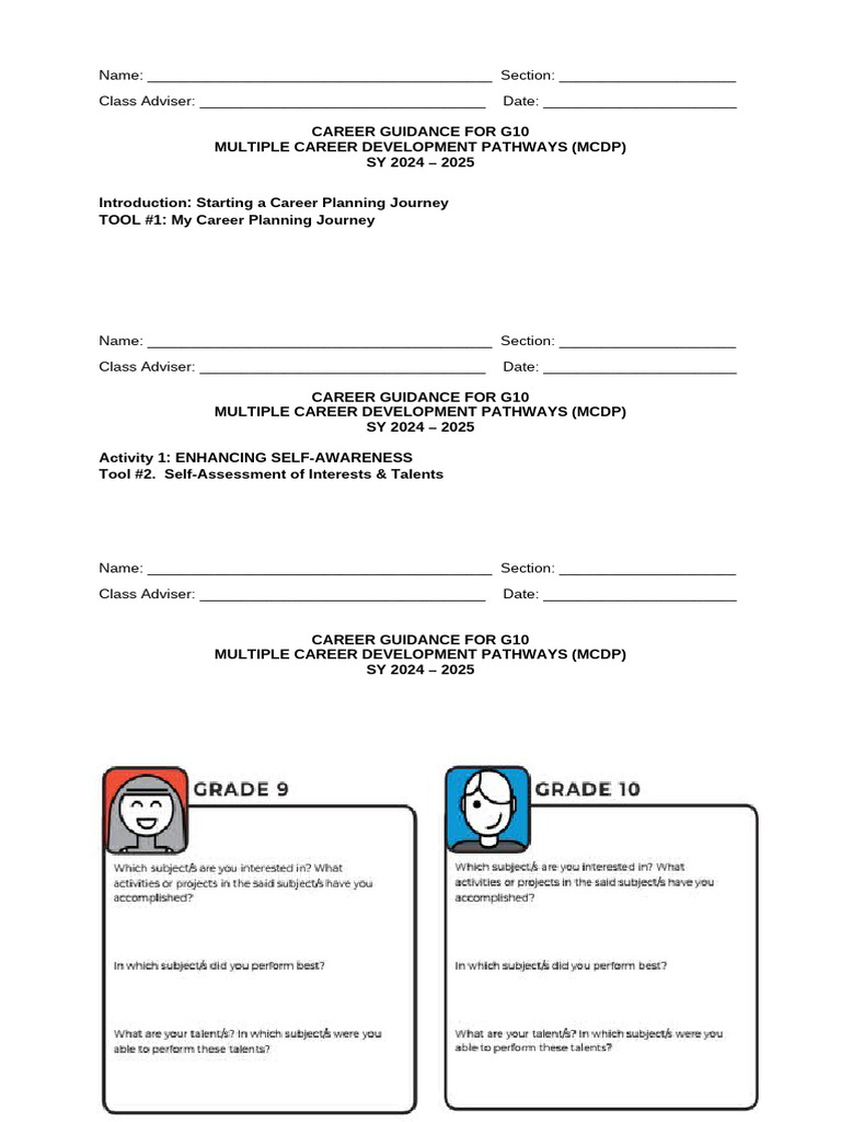 CGP-10-MCDP-ACTIVITY-SHEETS | PDF