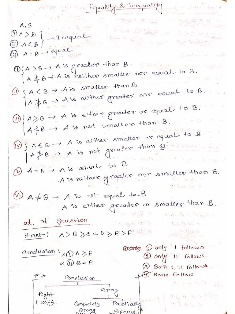 Inequality & Equality | PDF