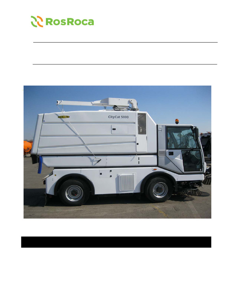 Barredora City Cat 5000 Dual | PDF | Vehículo híbrido | Bomba