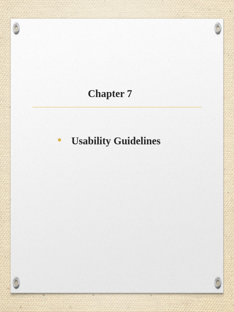 7 Usability Guidelines (1) | PDF | Usability | Web Design