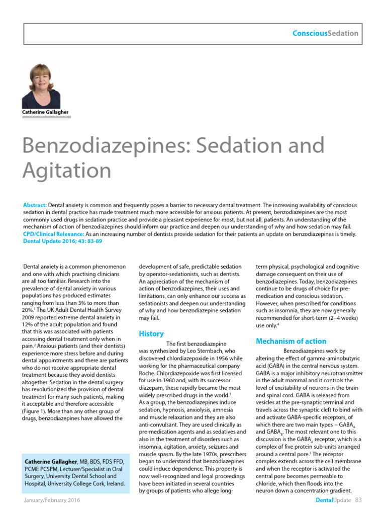 Benzodiazepines Sedation and Agitation | PDF | Benzodiazepine | Midazolam