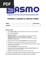 SASMO Sample Questions by Grade | PDF | Mathematics | Statistics