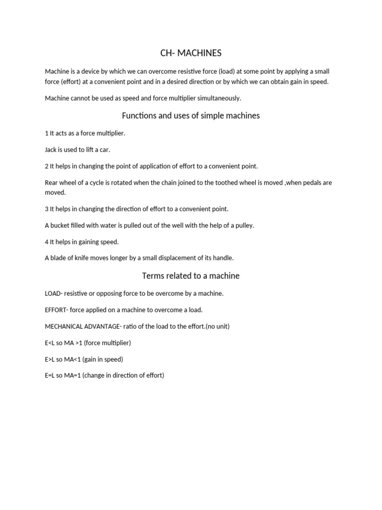ch 3 machines | PDF