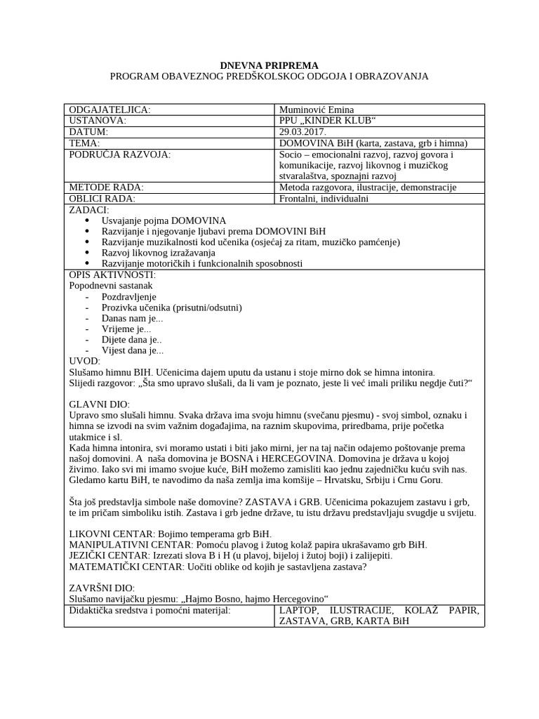 Dnevna Priprema | PDF