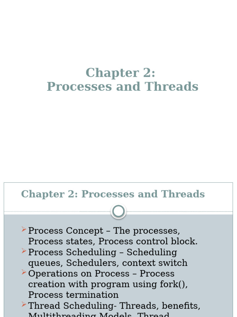 Chap 2 Process Mangement | PDF | Scheduling (Computing) | Process (Computing)