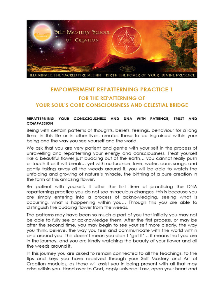 Empowerment Repatterning Guide | PDF | Soul | Consciousness