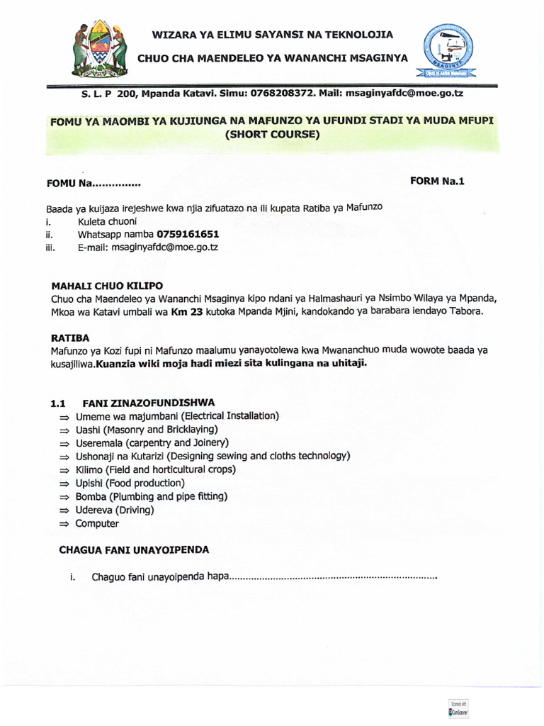 Special Short Course | PDF