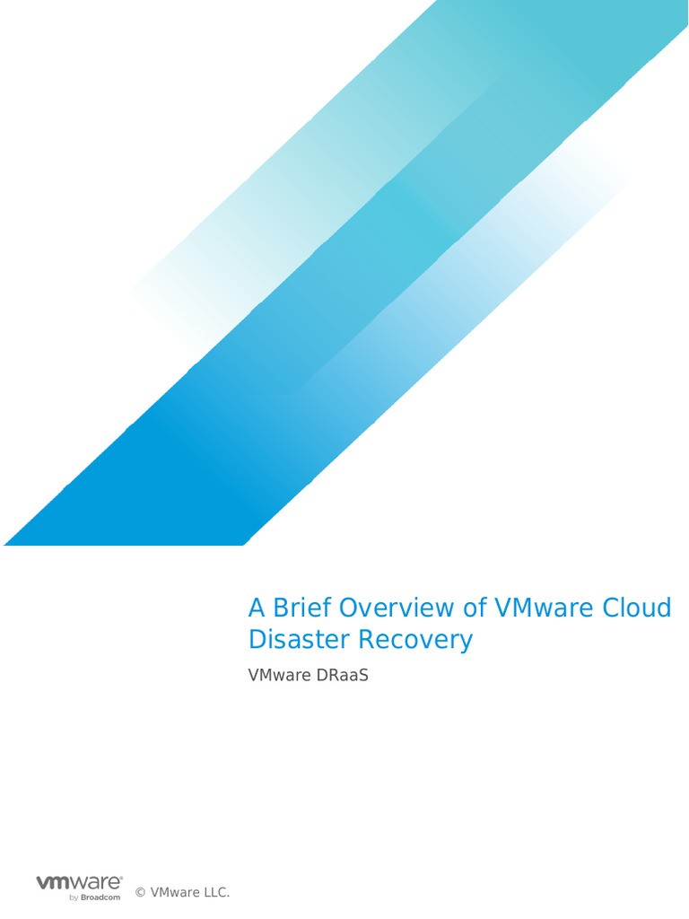 A Brief Overview of Vmware Cloud Disaster Recovery | PDF | Cloud ...