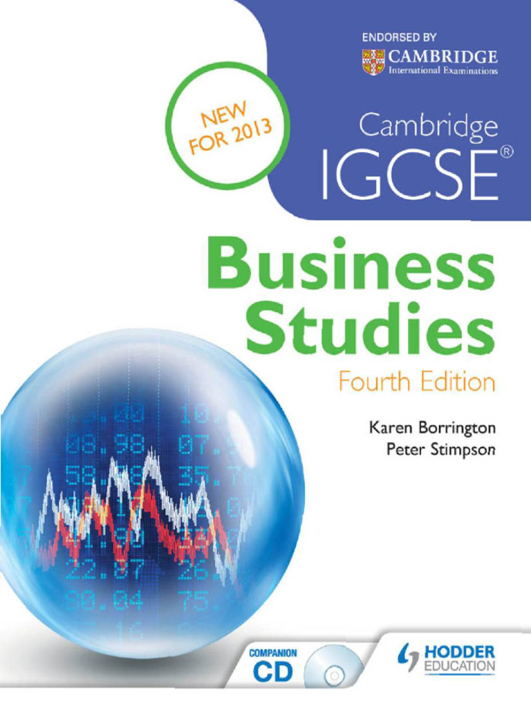 Cambridge IGCSE Business Studies 4th Edition | PDF | Marketing