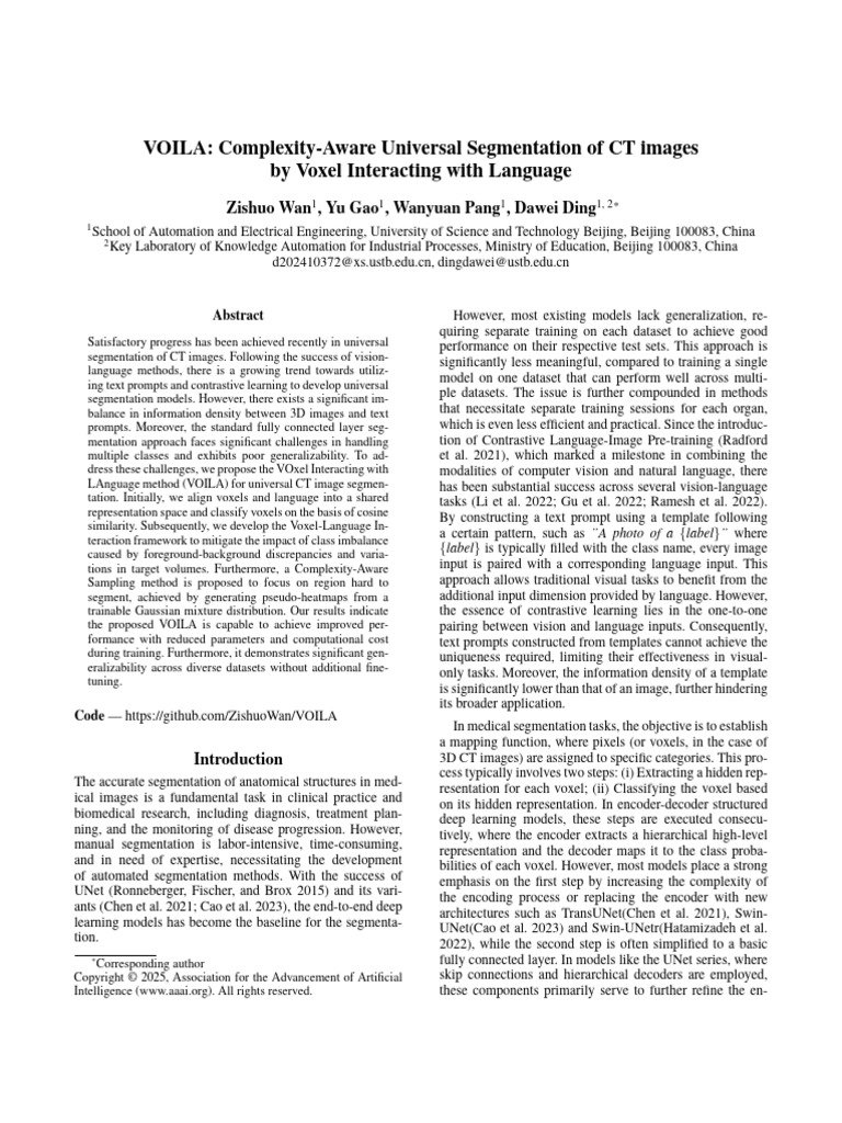2501.03482v1 | PDF | Image Segmentation | Voxel