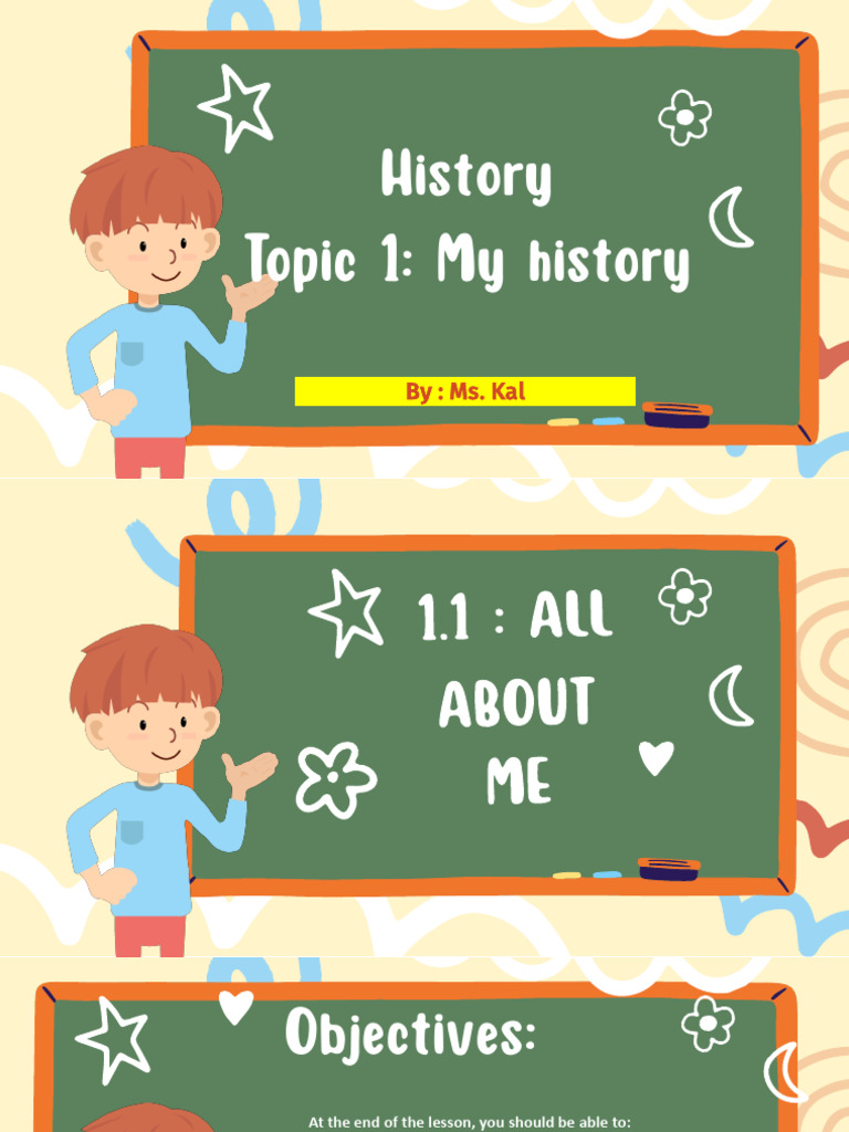 Year 1 History Topic 1( Subtopic 1.1) | PDF