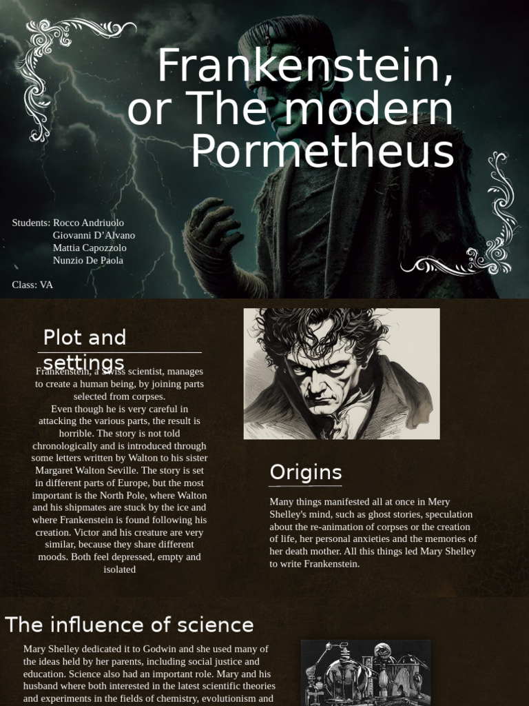 Frankenstein: Themes & Analysis | PDF | Frankenstein | Prometheus