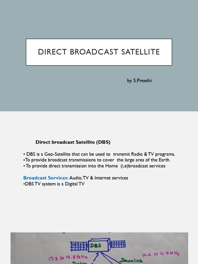 Direct Broadcast Satellite | PDF | Satellite Television | Bit Rate