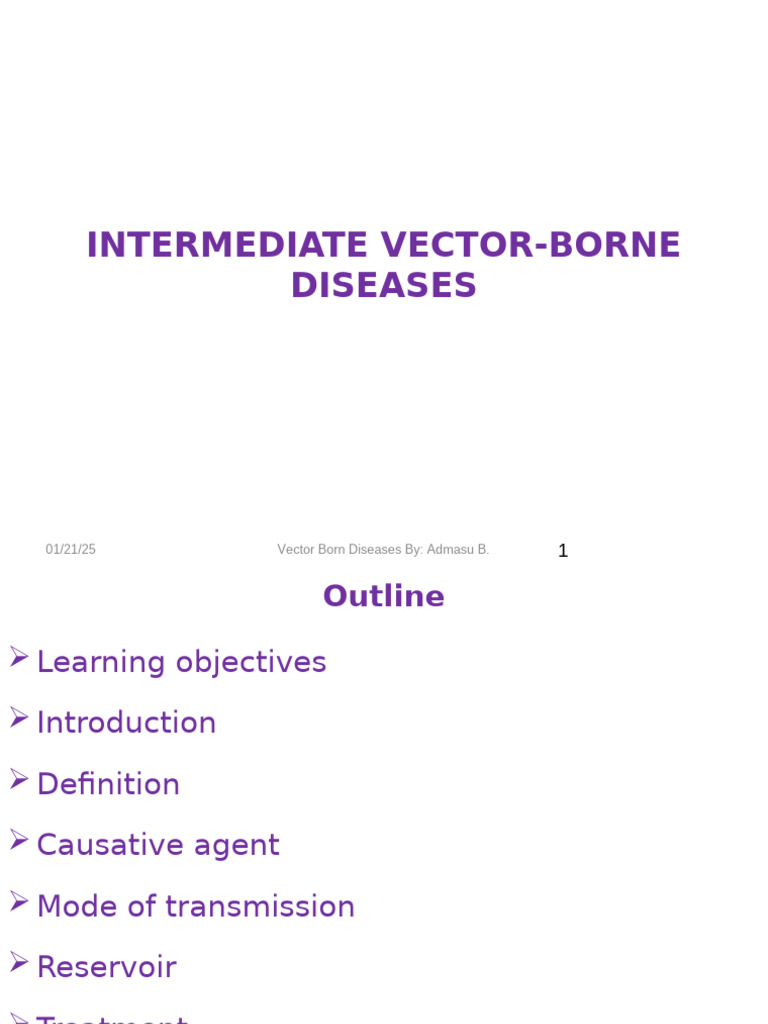 Intermediate Vector-Borne Diseases 2 | PDF | Malaria | Plasmodium ...
