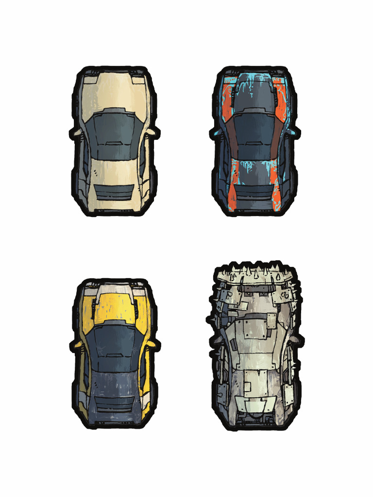 Cyberpunk Cars - 8x11 | PDF