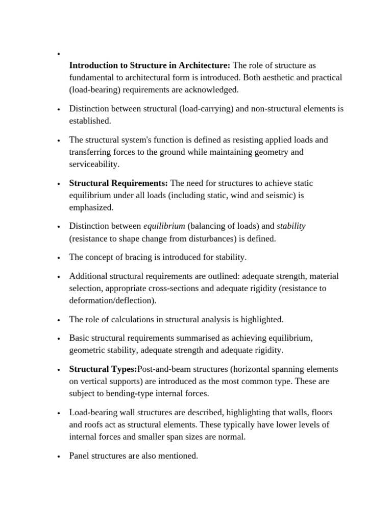 Introduction To Structure in Architecture | PDF | Deformation ...