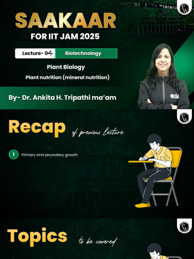 Plant Biology 04 Class Notes | PDF