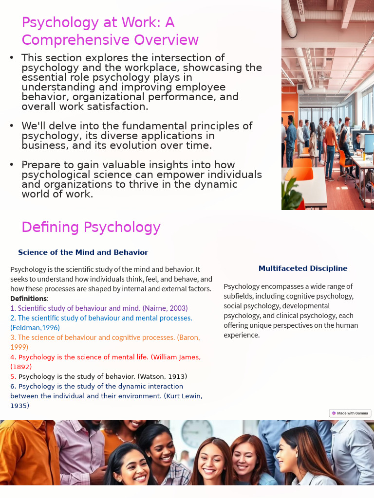 Psychology's Impact on Workplace Success | PDF | Psychology | Motivational