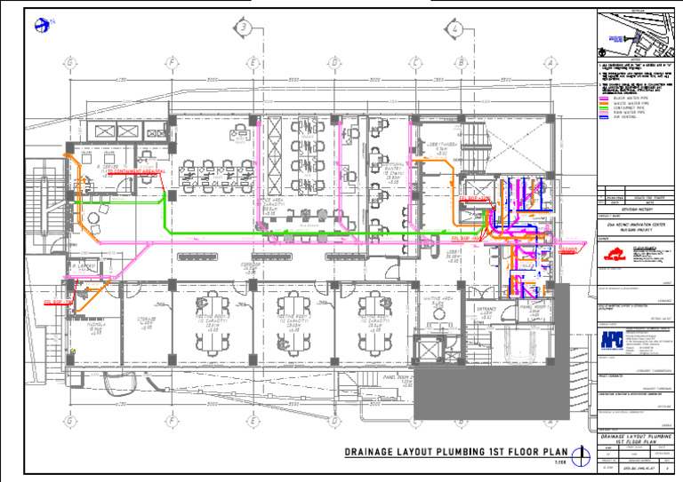 Ded-Dic-Png-15-07 Drainage Layout Plumbing 1st Floor Plan | PDF ...