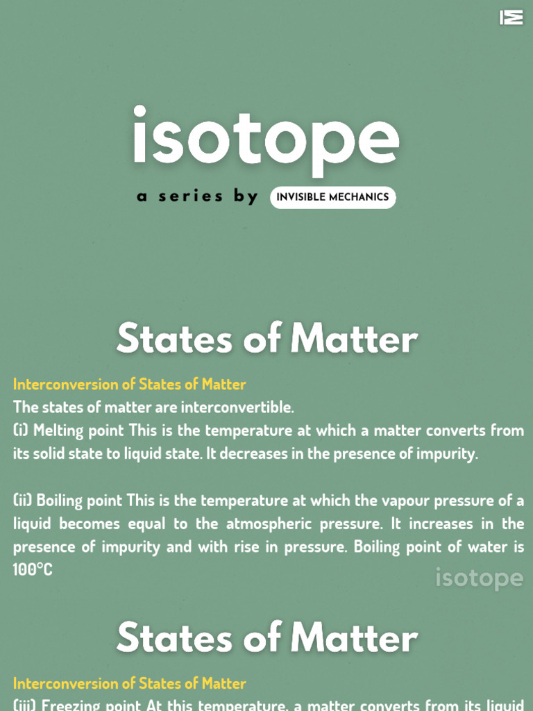 States of Matter | PDF | Gases | Intermolecular Force