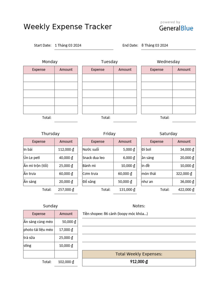 Budget Template | PDF