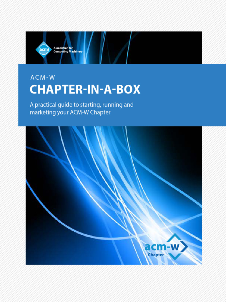 Guide to Starting an ACM-W Chapter | PDF | Association For Computing ...
