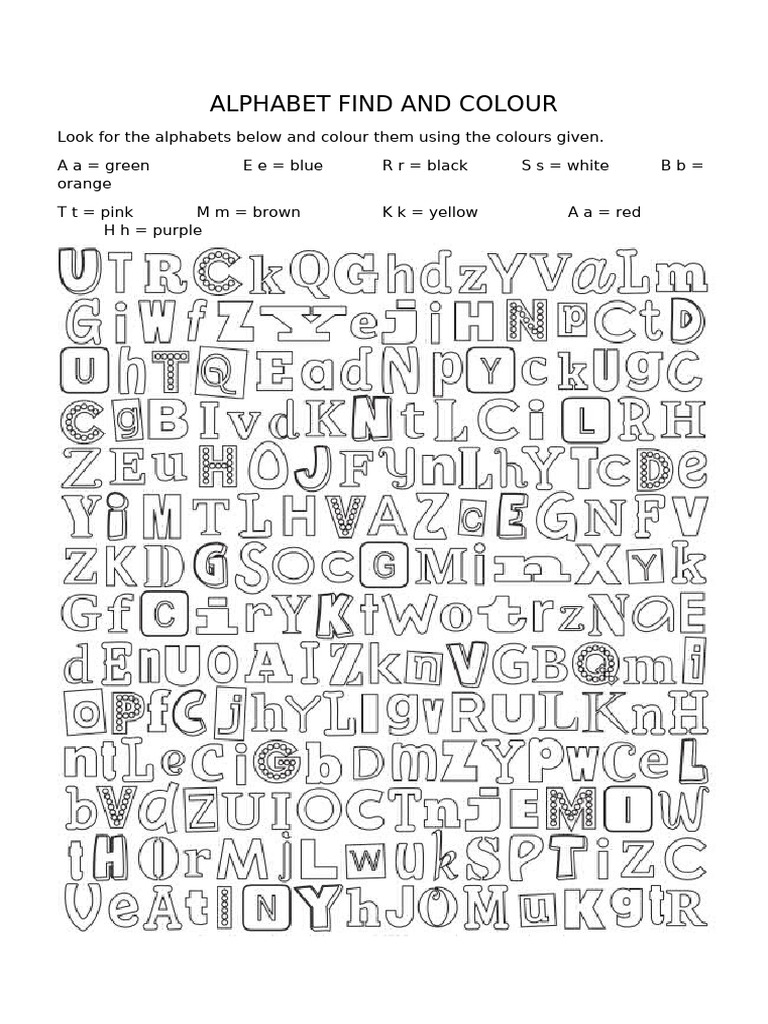 Alphabet Coloring Activity Guide | PDF