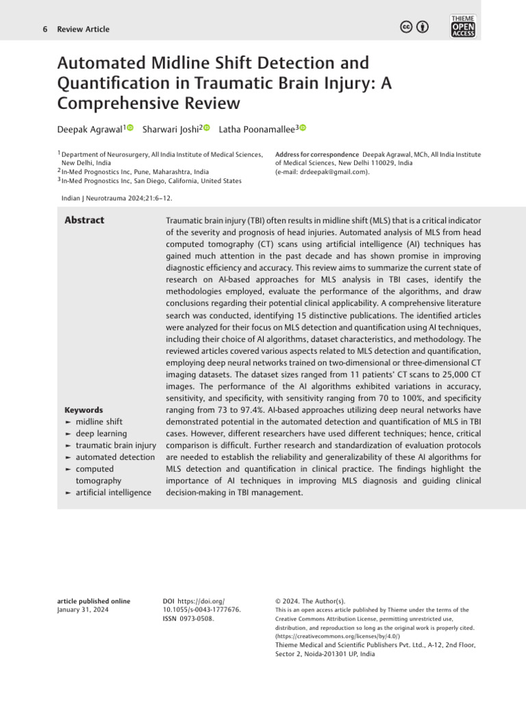 2024 - Automated Midline Shift Detection and Quantification in ...