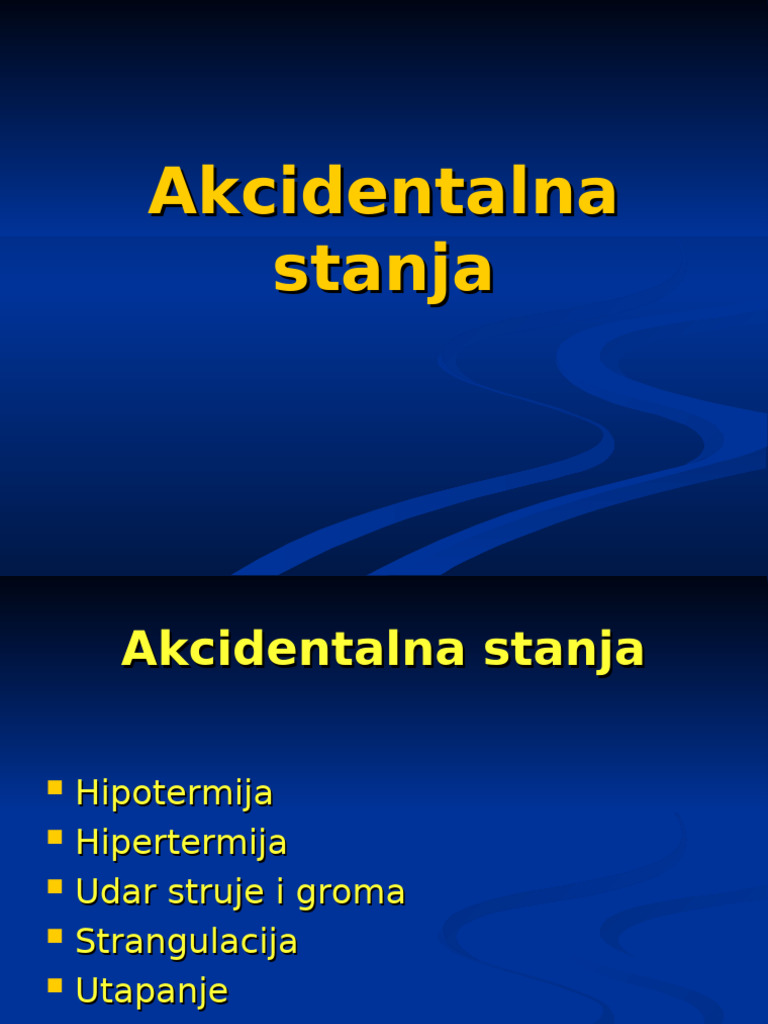 Akcidentalna stanja 1 | PDF