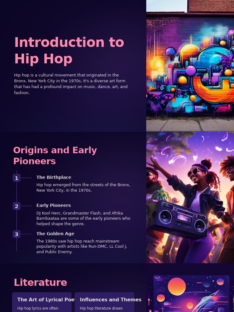 Overview of Hip Hop Culture and Impact | PDF | Hip Hop Music | Popular ...