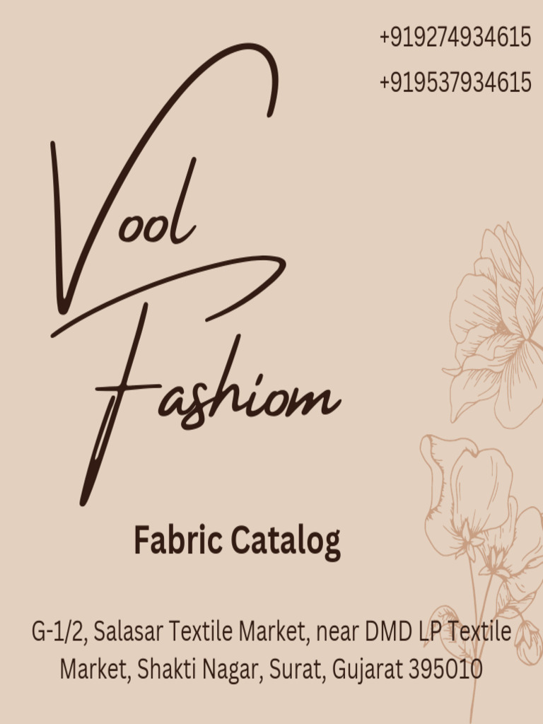 Vool Fashion Fabric Catalog | PDF