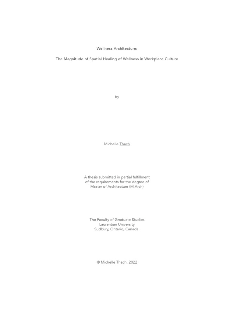 Thesis Booklet Mthach Pdf Mental Health Senses