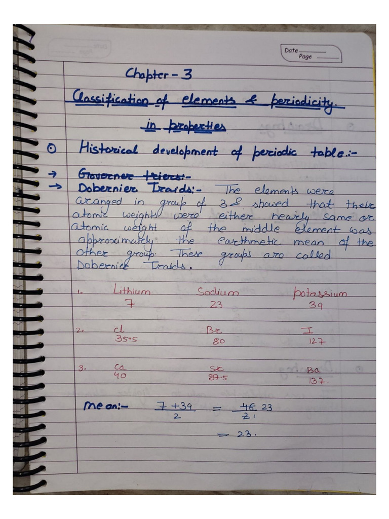 Periodicity notes | PDF