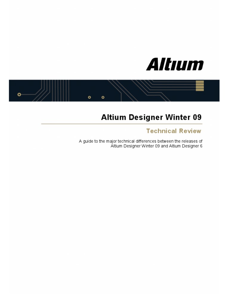 Altium Designer Winter 09 Technical Review | PDF | 3 D Modeling ...