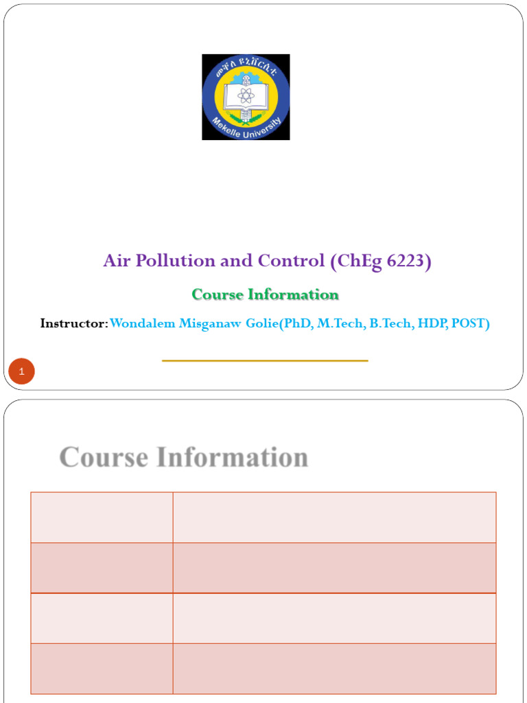 Part 0-Air Pollution and Control Mu | PDF