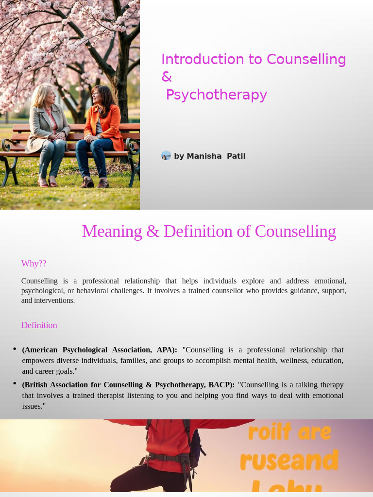 Introduction to Counselling Basics | PDF | Psychotherapy | Psychology