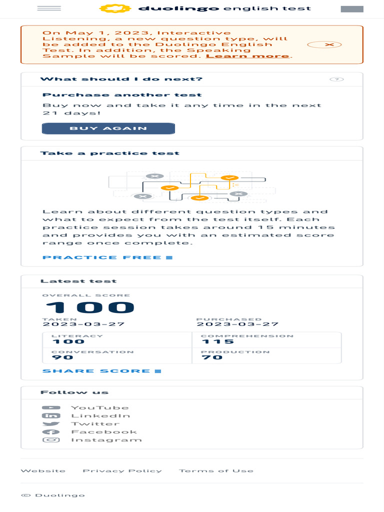Duolingo English Test | PDF