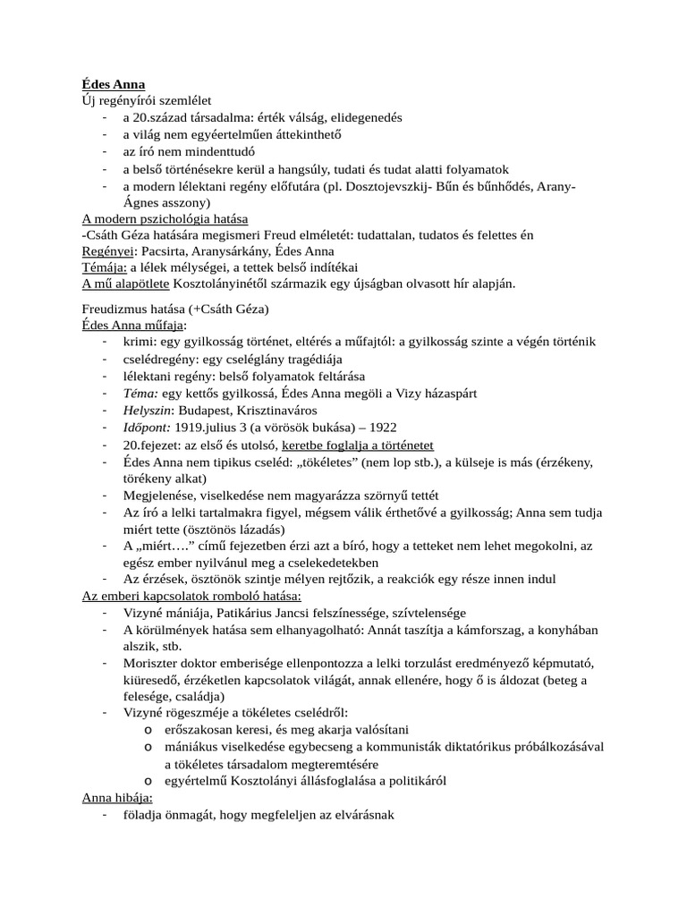 Édes Anna | PDF