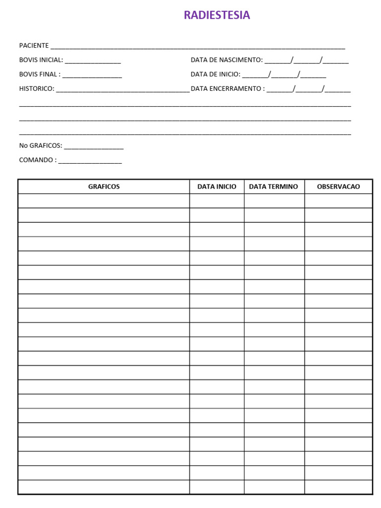 Ficha Do Paciente - PDF Versão 1 | PDF