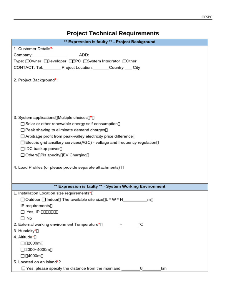 The ESS Technical Requirements | PDF | Electrical Grid | Voltage