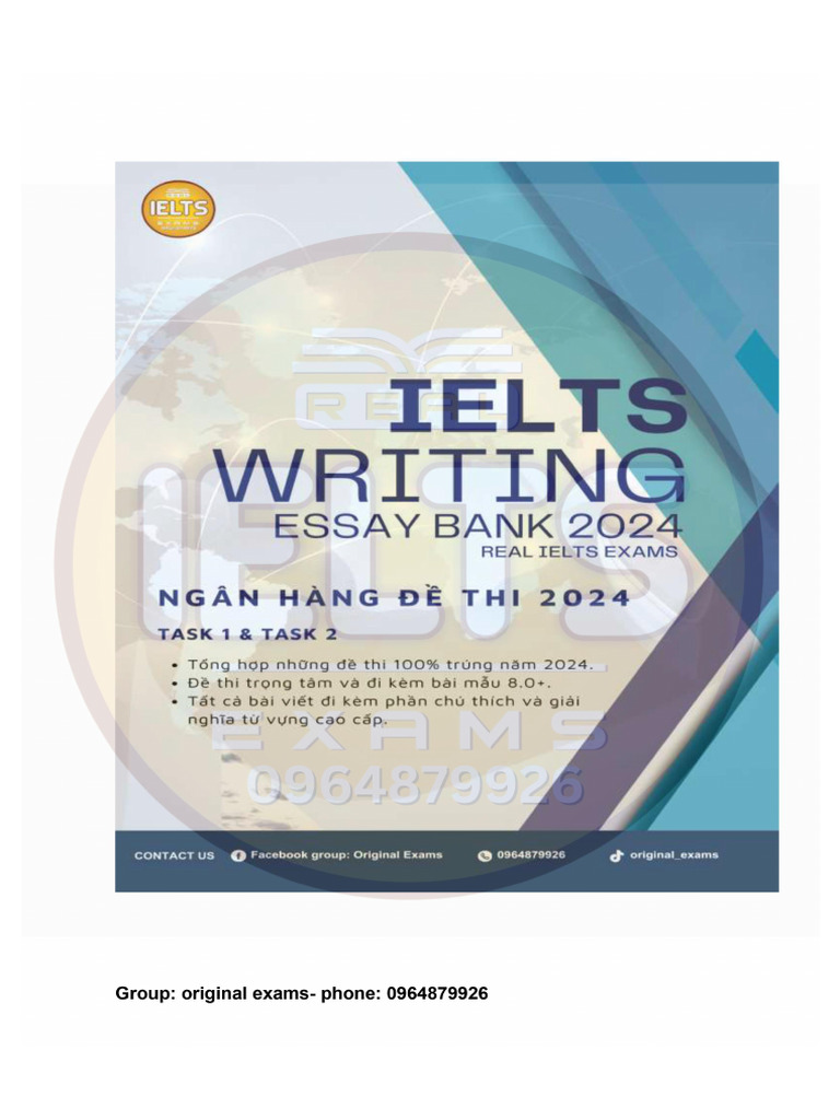Writing Actual Test 2024 | PDF