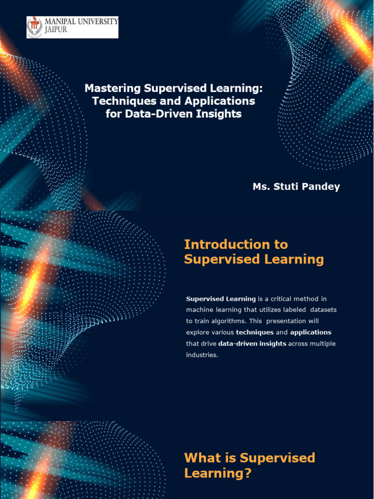 3. Mastering Supervised Learning- Techniques and Applications for Data Driven Insights | PDF ...