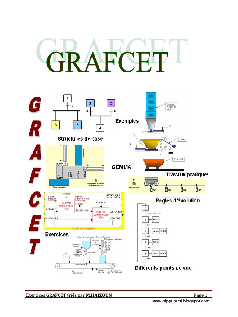 Exercices GRAFCET avec solutions PDF | PDF | Interrupteur | Perceuse
